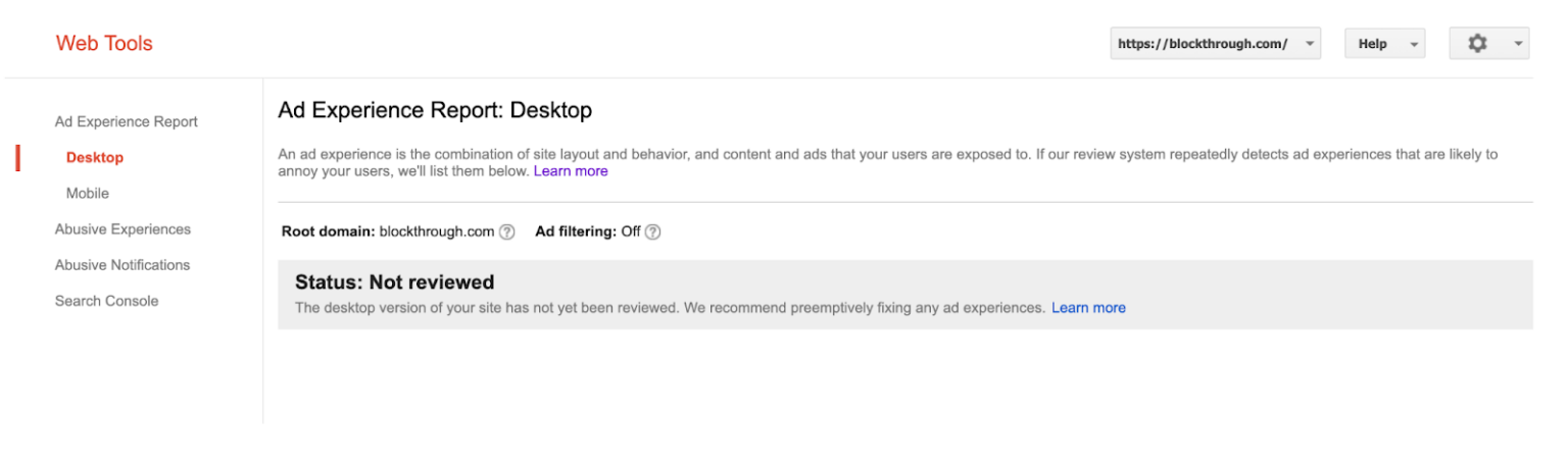 How to reduce adblocking with the Ad Experience Report – Blockthrough
